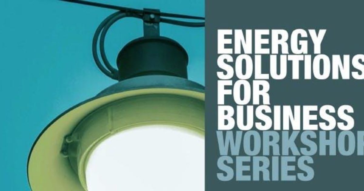 Energy efficiency workshop coming… | Energy & Resources Knowledge Hub